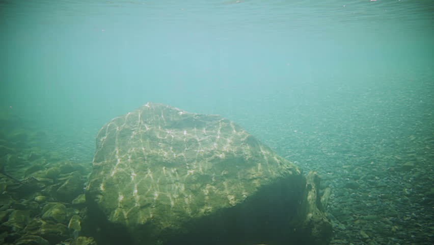Underwater Footage Of A Super Clear River Bottom Stock Footage Video ...