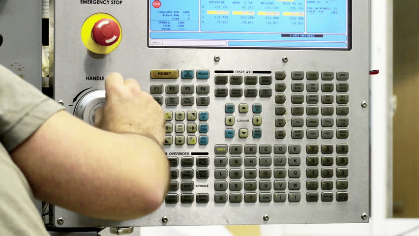 Operator Working with Control Panel Stock Footage Video (100% Royalty ...