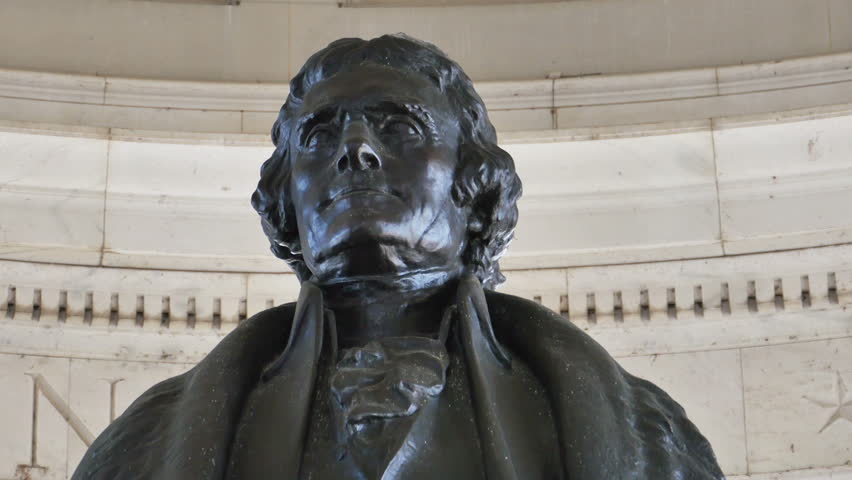Thomas Jefferson Memorial Statue Face Stock Footage Video (100% Royalty ...