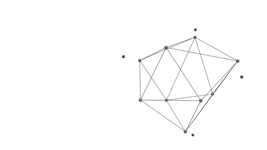 Stable Abstract Geometric Polygonal Structure, Stock Footage Video (100 ...